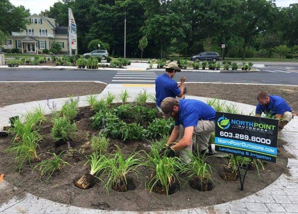 Commercial Landscape Installation NH - North Point Outdoors